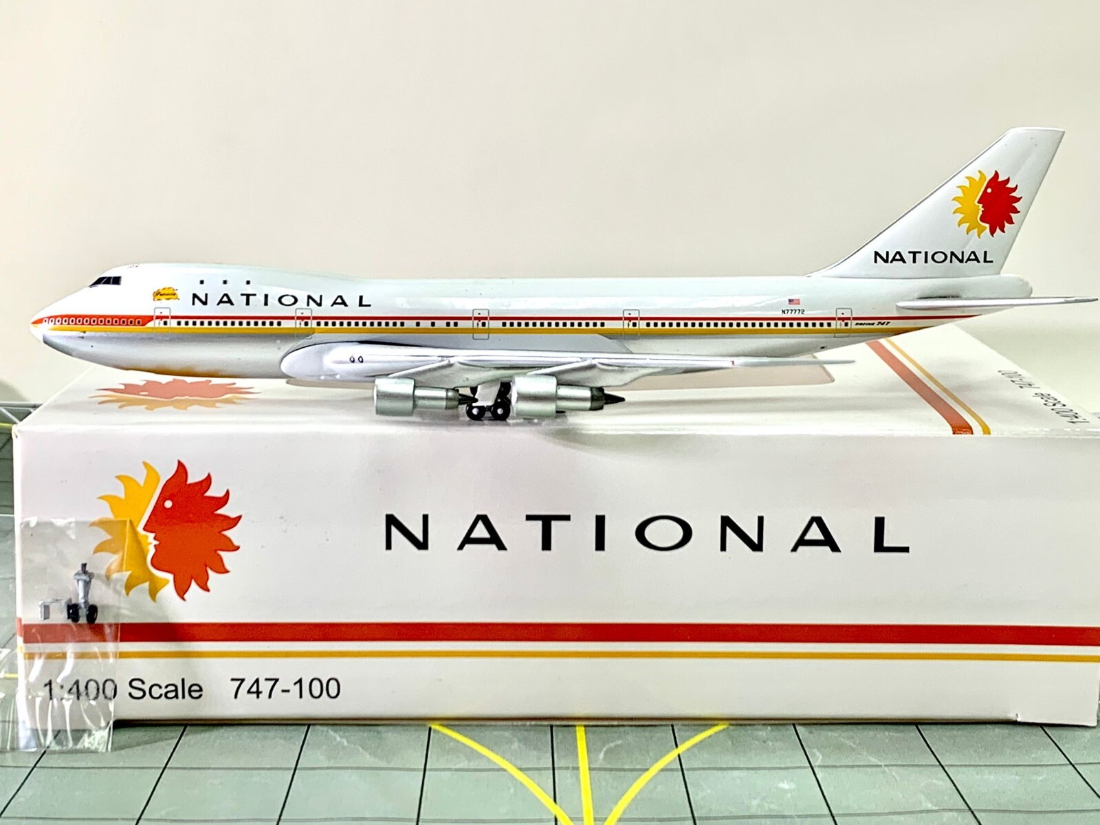 RARE AeroClassics 1:400 National Boeing 747-100 N77772 | eBay