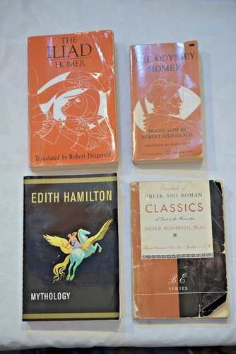 (4 Book Lot) - Edith Hamilton Mythology - Classics - Homer Iliad ...