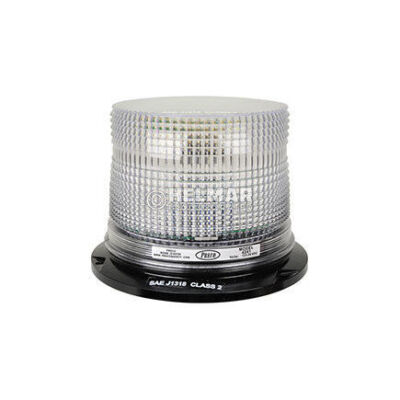 Preco Safety Beacon 4243C Sae Class 2, 3 Bolt Mount, Clear Lens 12V to ...