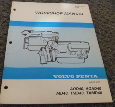 Volvo Penta TMD40 & TAMD40 Engine Unit Shop Service Repair Manual xz | eBay