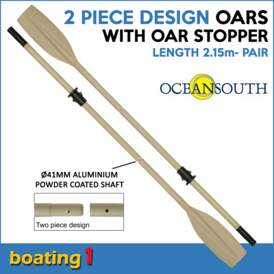 Boat Oar with Oar Stopper/Sleeve Heavy Duty, 2 Piece Design - Length 2 ...