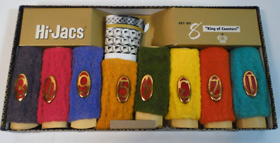Vintage Mid Century '50's "Hi-Jacks" 8-piece Coaster Set "King of ...