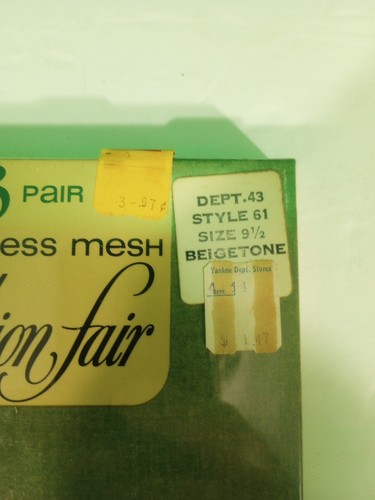 Vintage Fashion Fair Thigh High Garter Stockings, 3 Pair New Old Stock ...