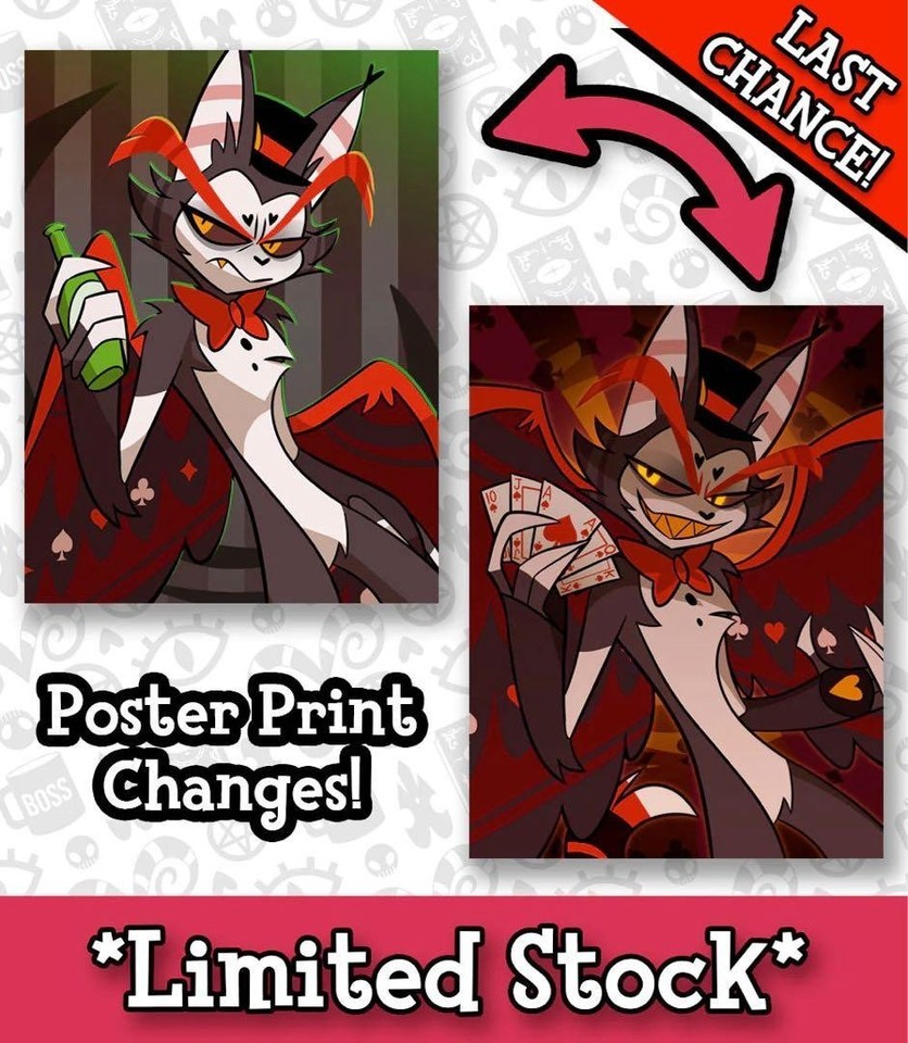 Hazbinhotel Hazbin Hotel Lenticular Poster Husk, a pilot version design ...