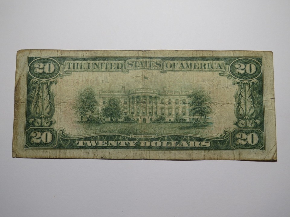 $20 1929 Boston MA National Currency Federal Reserve Bank Note Bill ...