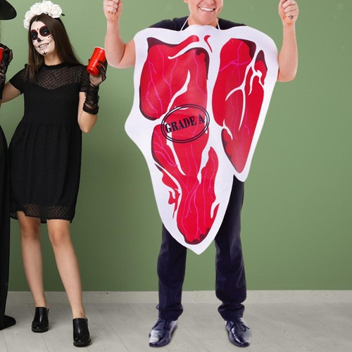 Steak Costume Realistic Meat Cosplay Outfit for Carnival Themed Party ...