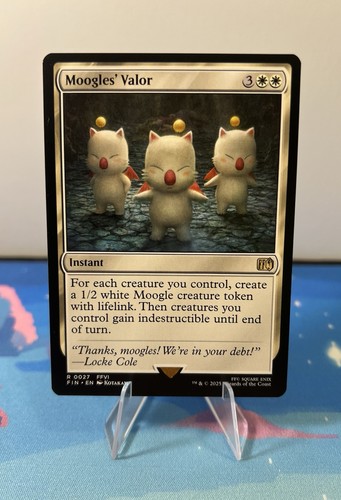 Moogles' Valor R #27 MTG Final Fantasy RARE FIN EN FF6 FFVI - FREE SHIP | eBay