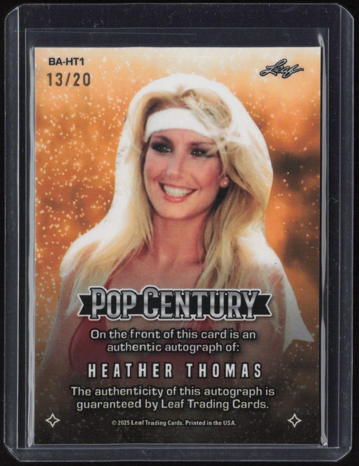 2025 Leaf Pop Century Prismatic Silver Heather Thomas 13/20 Auto ...