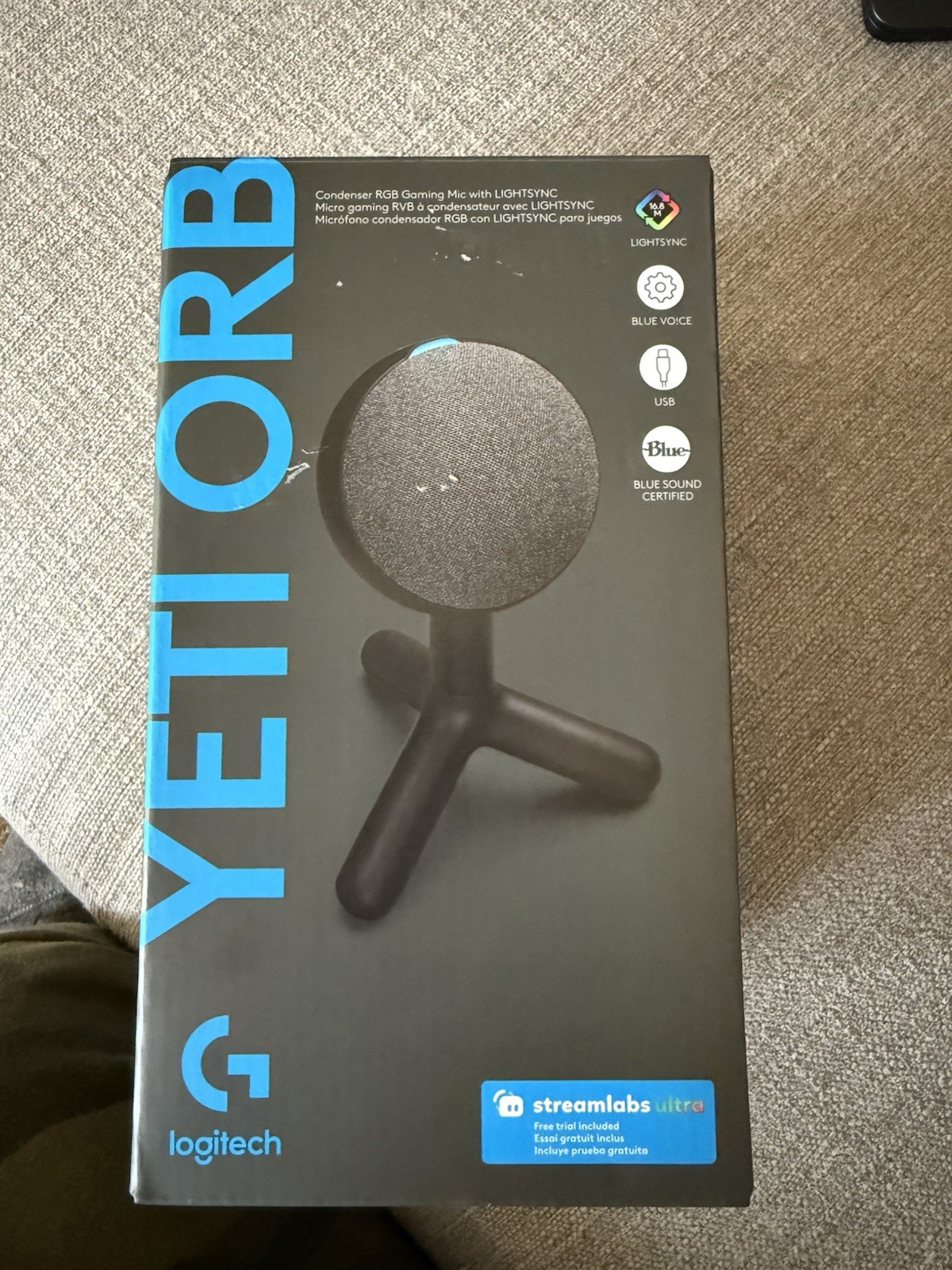 New Logitech Yeti Orb Condenser RGB Gaming Mic with Lightsynch | eBay