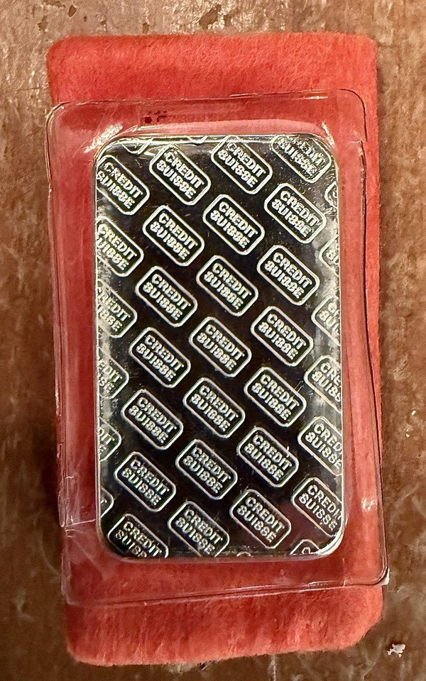 Uber Rare Credit Suisse 50gr With Serial# Silver Factory Sealed Defunct ...