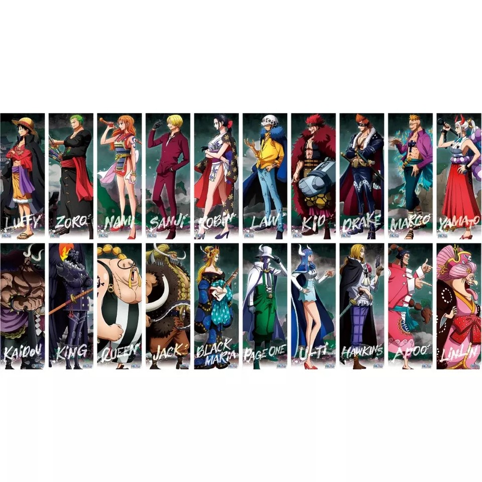 One Piece Wano Country Character Poster Set 20pcs Anime Collectible | eBay
