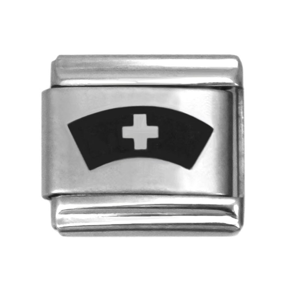 Laser Italian Charms 9mm Stainless Steel Bracelet Link Charm ...