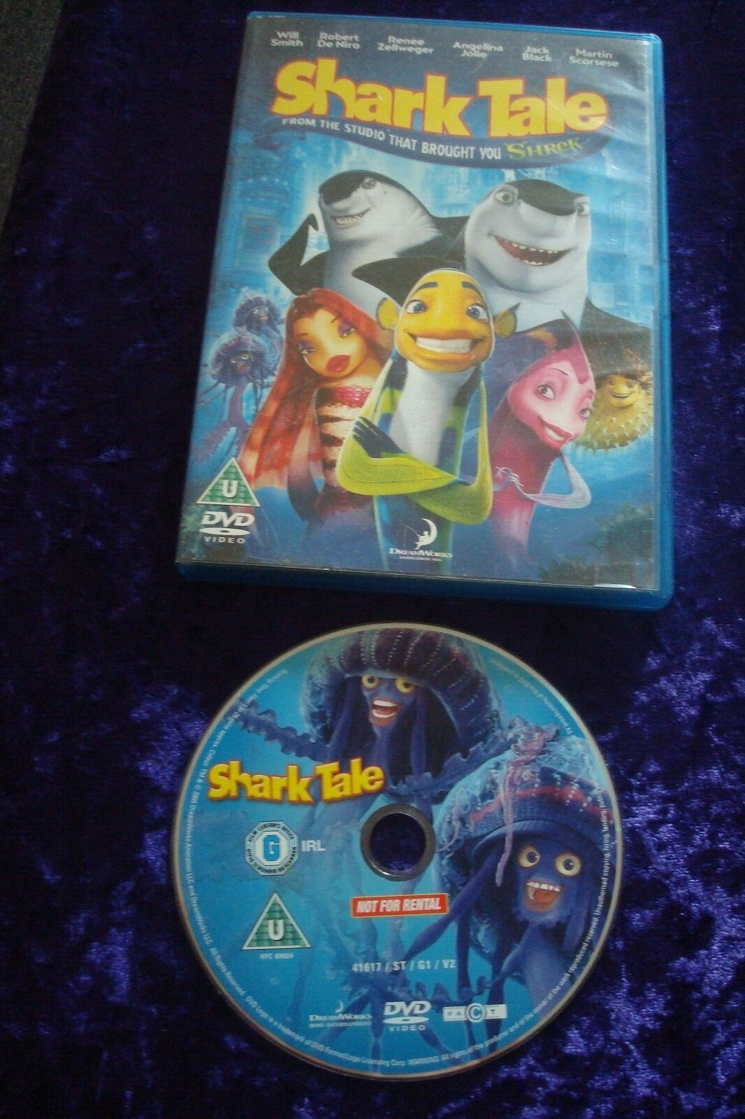 DVD SHARK TALE FAMILY ANIMATED FILM WILL SMITH DE NIRO JOLIE UK REGION ...