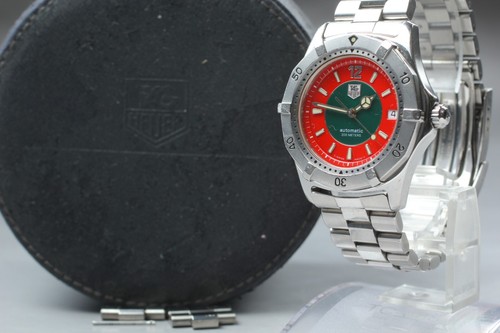 TAG HEUER WK2113 Red Green Dial Limited Automatic Men's Watch Case | eBay