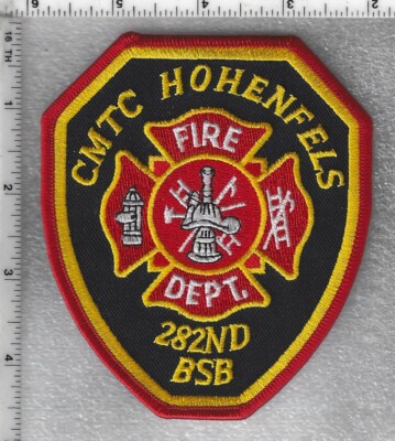 CMTC Hohenfels 282nd BSB Fire Department (U.S.A.F. Germany) Shoulder ...