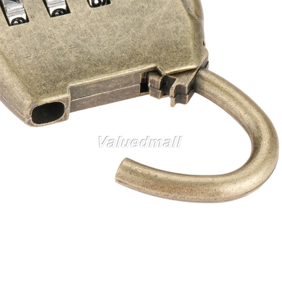 Home Antique Bronze Zinc Alloy Chinese Style Password Lock Chest ...