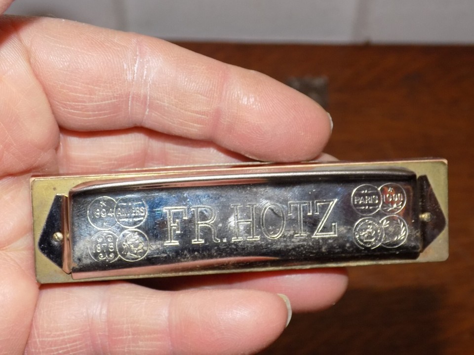 Vintage The American Ace Fr. Holtz Germany Harmonica in Tin Box | eBay