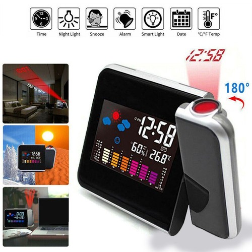 Time Projector Smart Alarm Clock Lcd Display Desktop Clocks LED ...