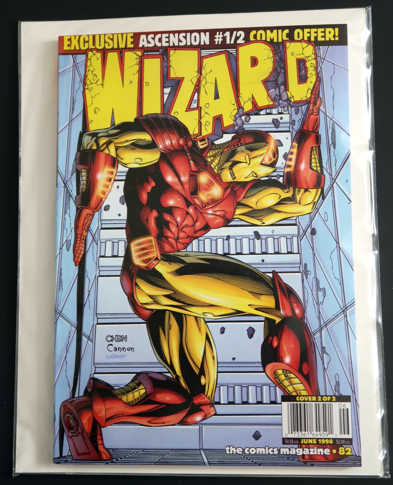 WIZARD Comics Magazine #82 June 1998 Iron Man Sean Chen Cover Excellent ...