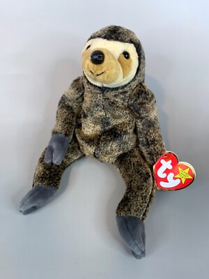 Vintage 1999 TY Original Beanie Babies "Slowpoke" The Sloth w/ Tags | eBay