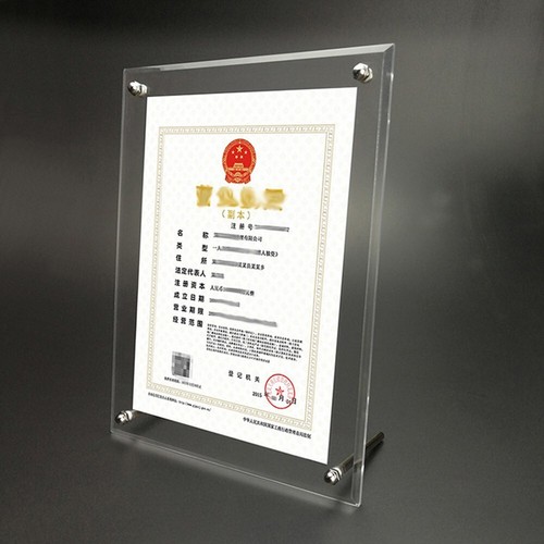 Functional Transparent Photo Holder for Table Decor and Business ...