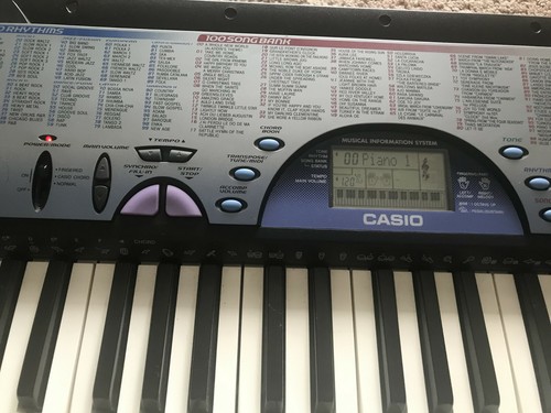 Casio Ctk-471 61 Key Electronic Keyboard Midi 100 Song Bank No Power ...