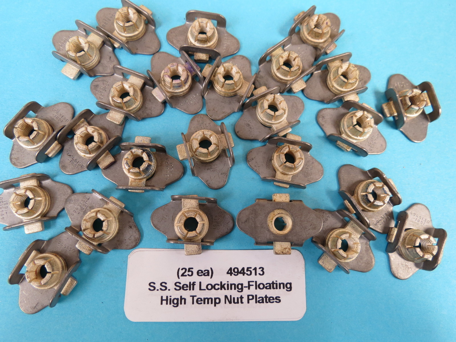#10-32 Anchor Nut Plates S.S. Silver Plated High Temp Aircraft ...