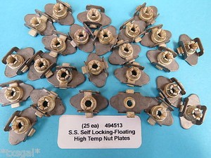 #10-32 Anchor Nut Plates S.S. Silver Plated High Temp Aircraft ...