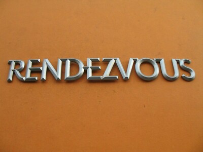 02 03 04 05 06 BUICK RENDEZVOUS REAR SILVER EMBLEM LOGO BADGE SIGN ...