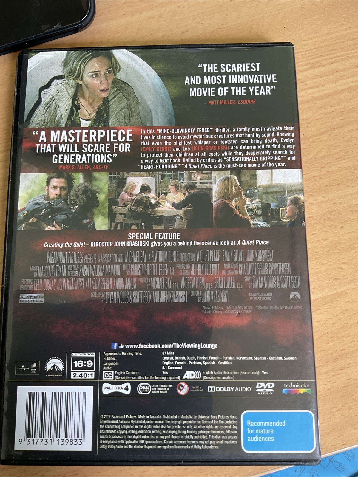 A Quiet Place (DVD, 2018) 9317731139833 | eBay