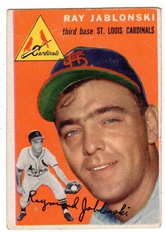 40% OFF 1954 Topps #26 Ray Jablonski - St. Louis Cardinals, Very Good ...