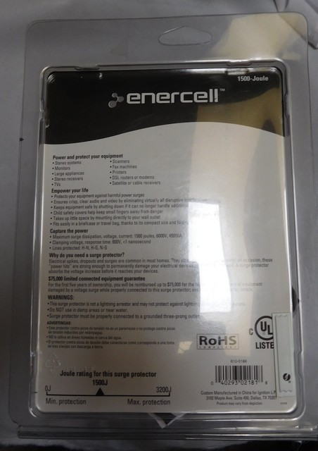 Enercell Three Plug Travel Surge Protector for sale online | eBay