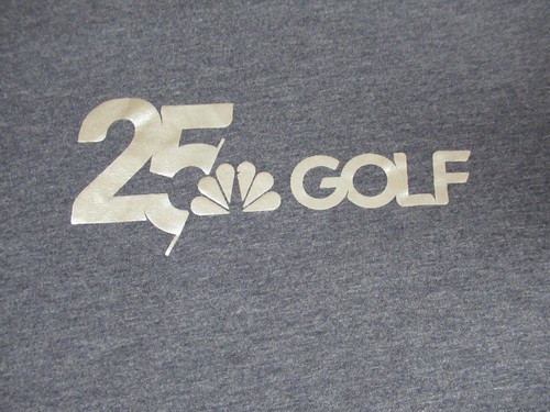 NWOT - NBC 25 YEARS OF GOLF NBC SPORTS FOIL LOGO BLUE SMALL T-SHIRT ...