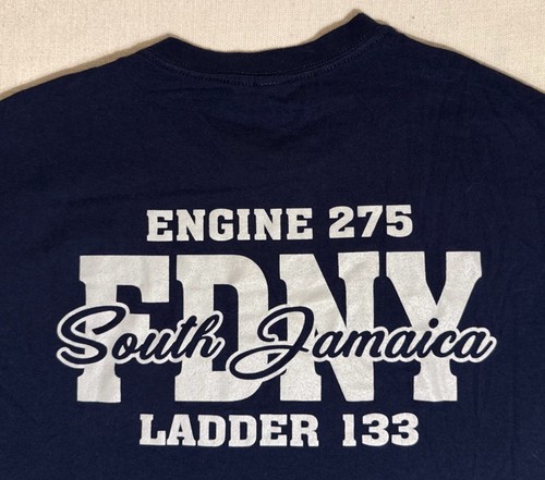 FDNY Fire Department New York NYC NY T-Shirt Sz L FDNY Engine 275 ...