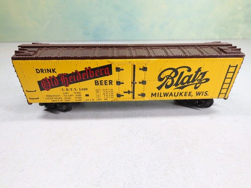 USED Fleischmann HO 42' Reefer Box Car Blatz Old Heidelberg Beer URTX ...