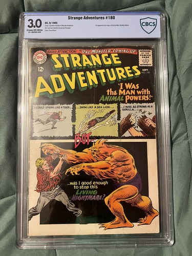 DC STRANGE ADVENTURES #180 CBCS Grade 3.0 first appearance of animal ...
