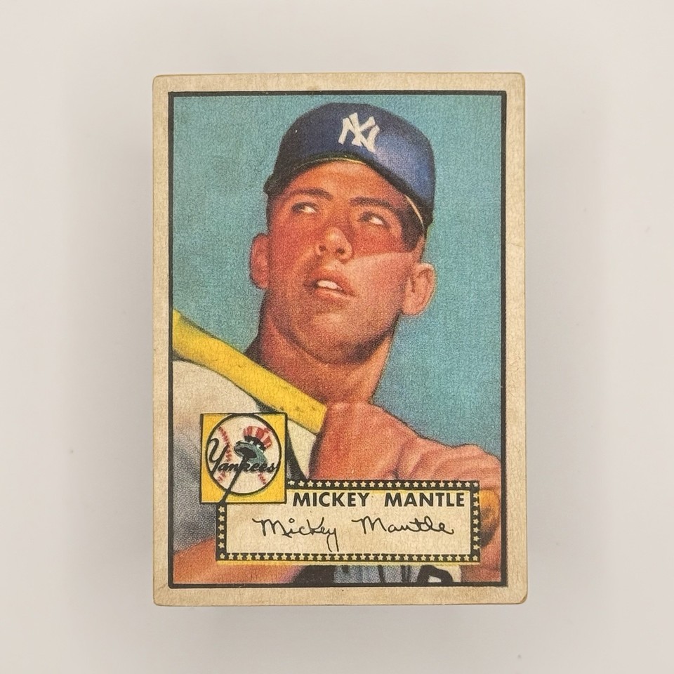 Mickey Mantle Aged Vintage Style Reprint Display Card - New York NY ...