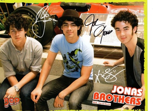 Jonas Brothers pinup 11/08 Bop magazine Miley Cyrus Demi Lovato Selena ...