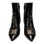 LOUIS VUITTON Hockenheim Line Short Boots Logo Zip Women Size35/US5 ...