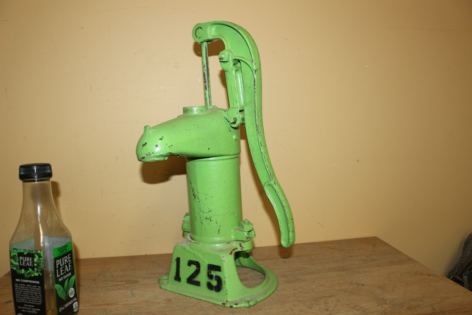 Antique Vintage Green Cast Iron Farm Kitchen Well Water Hand Pump | eBay