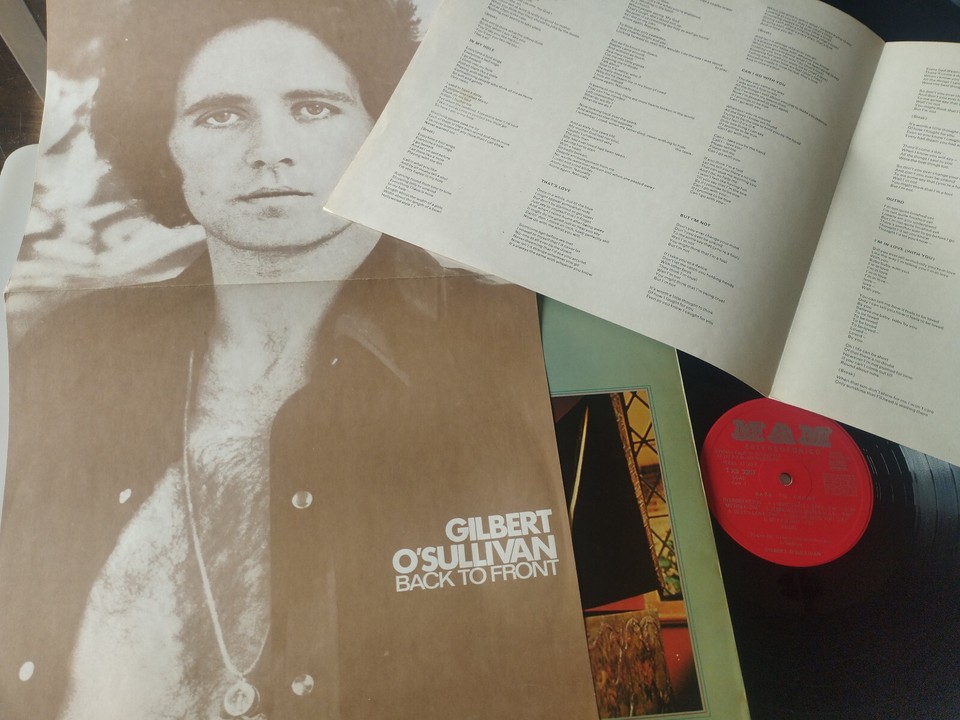 Gilbert O'Sullivan Back To Front TXS3007 1972 MAM - LP Vinyl 12" VG/VG ...