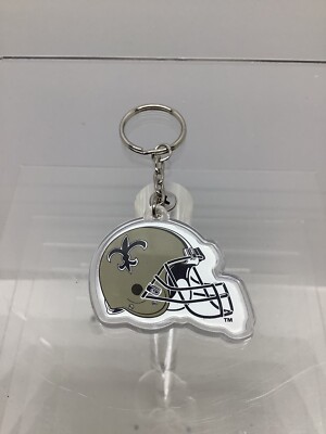 New Orleans Saints football helmet logo double sided plastic keychain ...