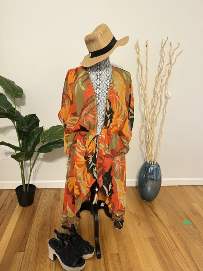 True Destinations Resort Wear Swim Beach Coverup Size Med | eBay