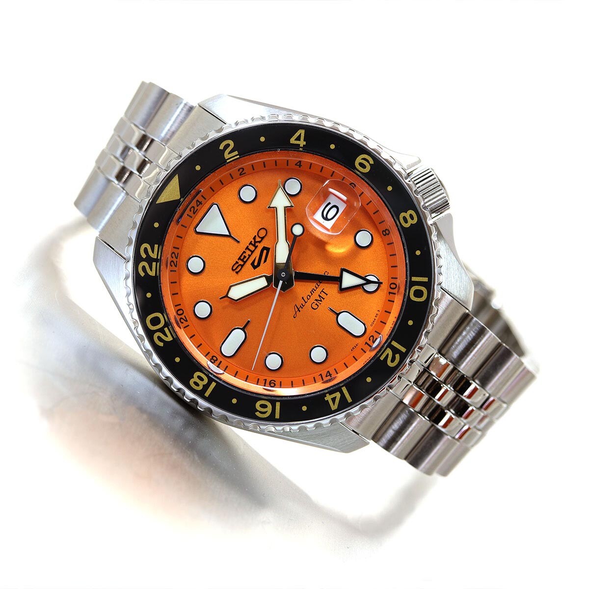 SEIKO 5 SPORTS GMT SSK005 AUTOMATIC WATCH SSK005K1 ORANGE SKX SPORT 3Y ...