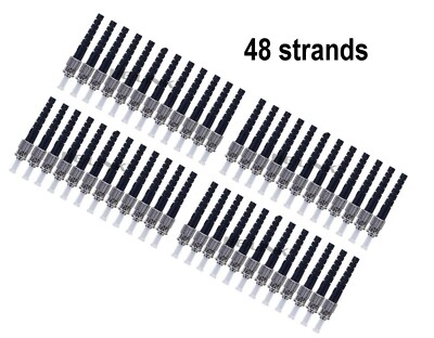 200M ST-ST Outdoor Armored Singlemode 48 Strands Fiber Patch Cord | eBay