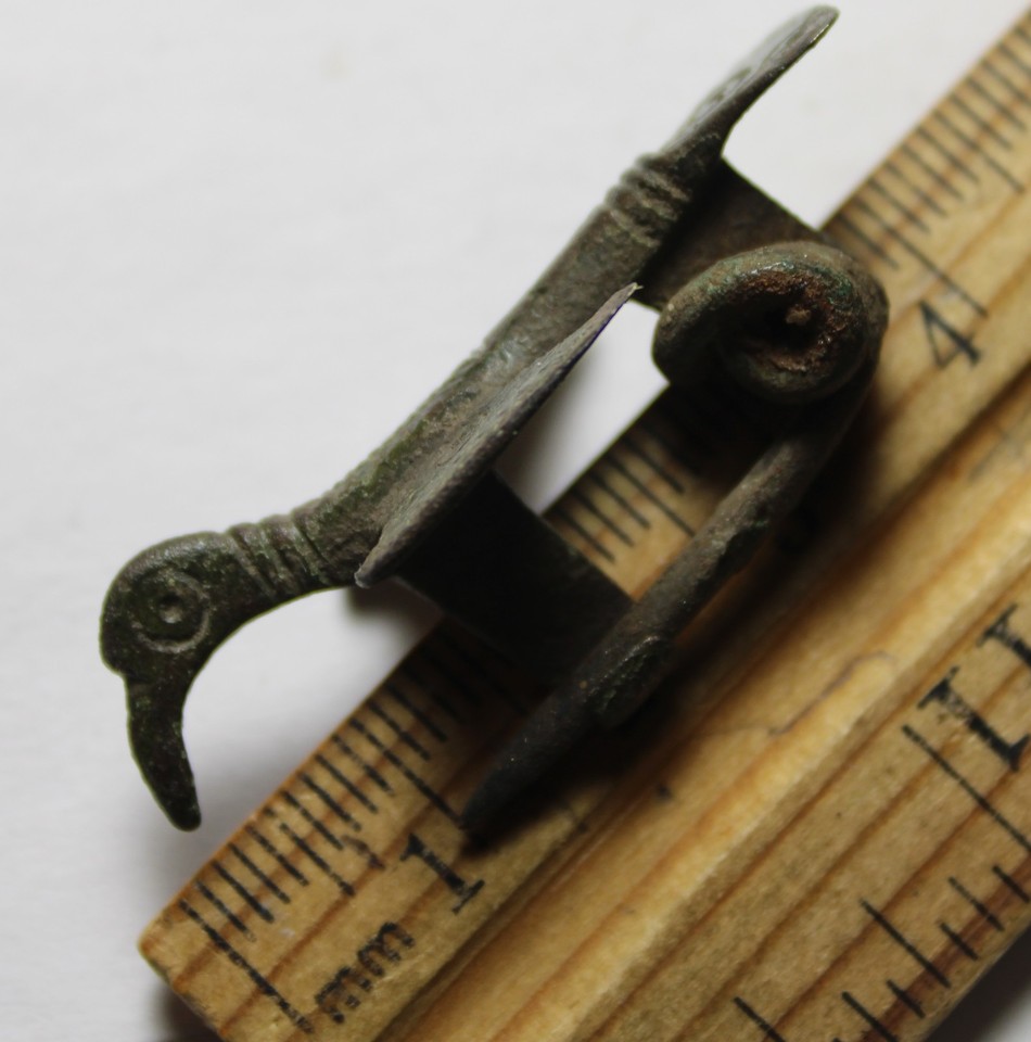 Rare Ancient Roman bronze zoomorphic legionary eagle fibula brooch ...
