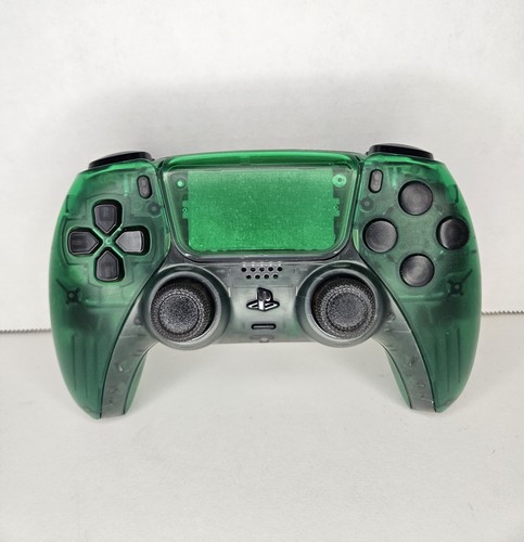 Custom Playstation 5 Dualsense Controller Green Translucent Shell Hall ...