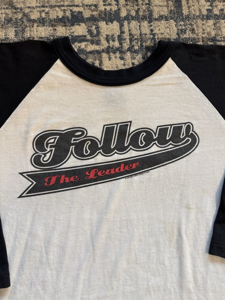 Vintage 1998 Korn Follow The Leader 3/4 Sleeve Concert T Shirt XL Metal ...
