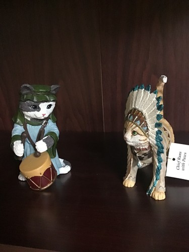 The Hamilton Cat Collection Feathers And Fur & Drummer Boy Kitten | eBay