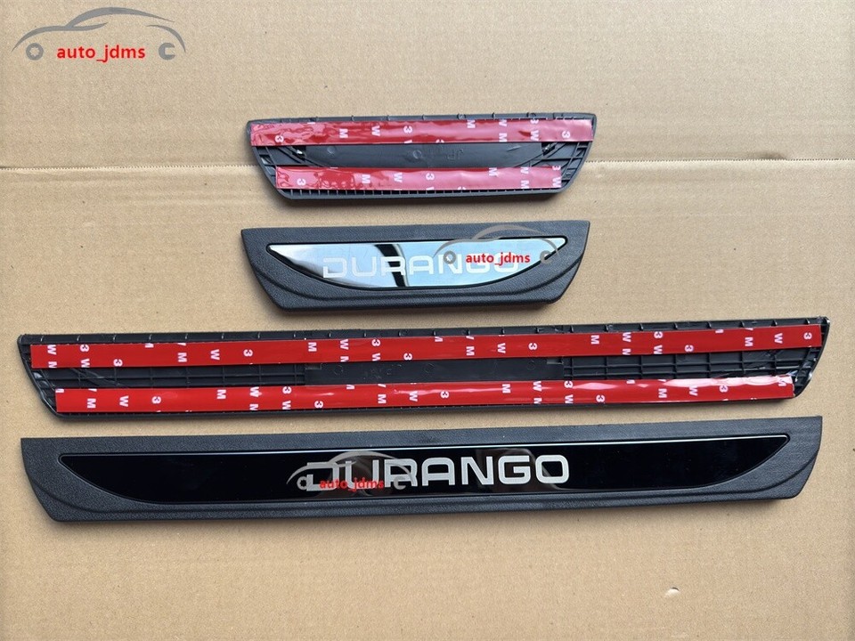 For Durango Car Accessories Door Sill Protector Steel Scuff Kick Plate ...